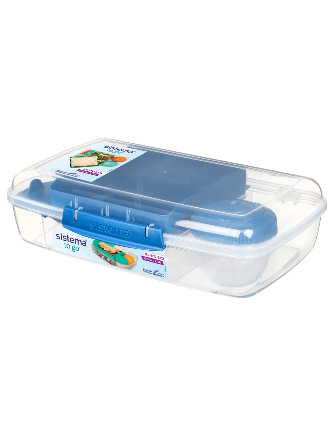 Sistema Bento Box To Go With Yogurt Pot 1 76L Sistema Bento Box To Go With Yogurt Pot 1 76L